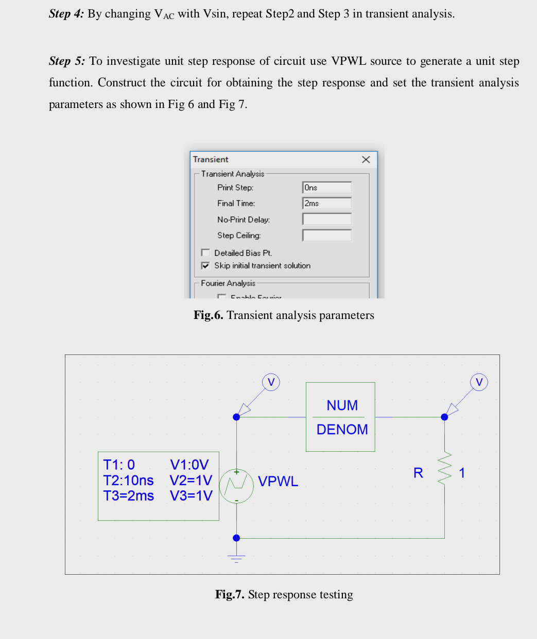 Solved Step 4: By changing VAC with Vsin, repeat Step2 and | Chegg.com