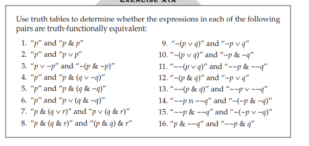 Use truth tables to determine whether the expressions | Chegg.com