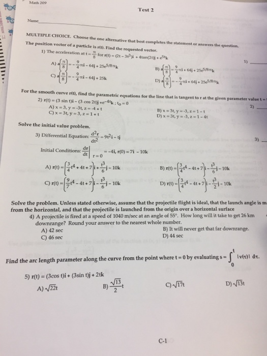 Solved The position vector of a particle is r(t). Find the | Chegg.com