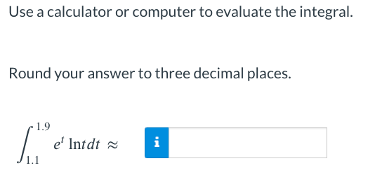 Solved Use a calculator or computer to evaluate the | Chegg.com