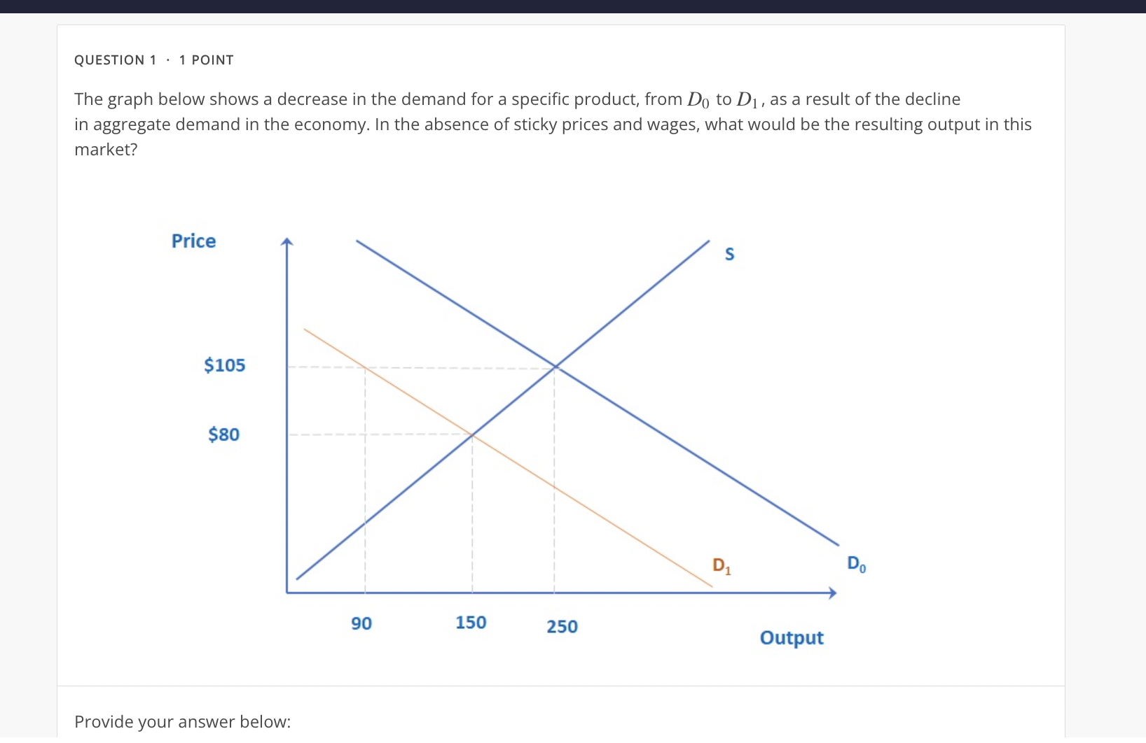 Solved QUESTION 1 - 1 ﻿POINTThe graph below shows a decrease | Chegg.com