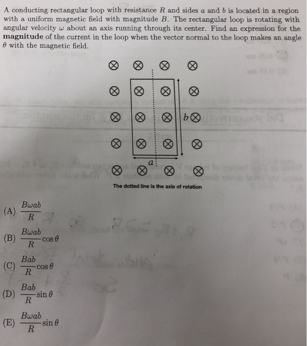 Solved A conducting rectangular loop with resistance R and | Chegg.com