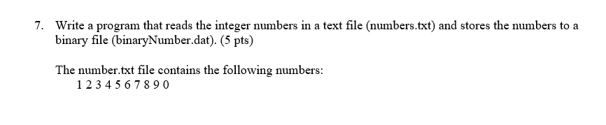 Solved Write a program that reads the integer numbers in a | Chegg.com