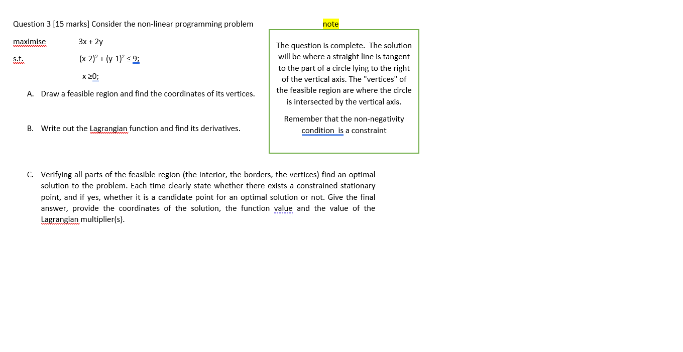 Solved Question 3 [15 marks] Consider the non-linear | Chegg.com