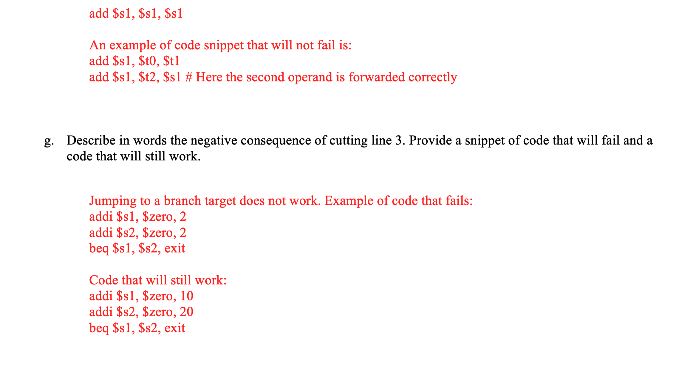 1. For the MIPS datapath shown below, several lines | Chegg.com