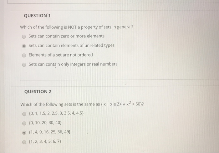 Solved QUESTION Which of the following is NOT a property of | Chegg.com