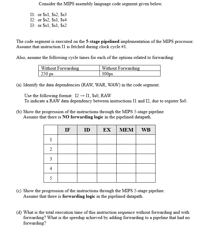 Solved Consider the MIPS assembly language code segment | Chegg.com