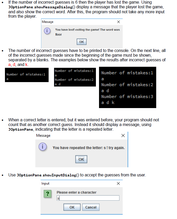 Solved Hangman game Hangman is a simple game played by two | Chegg.com