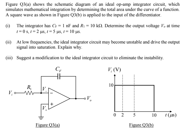 Solved Figure Q3(a) shows the schematic diagram of an ideal | Chegg.com