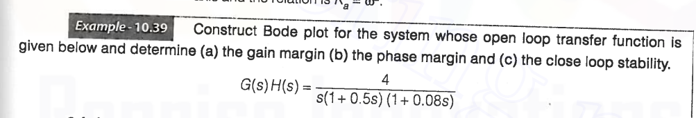 Solved Construct Bode plot for the system whose open loop | Chegg.com