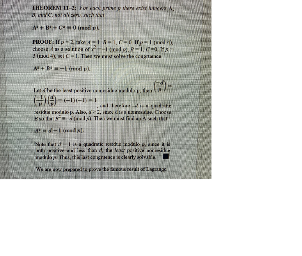 Solved **Number Theory** - "Sums of Four Squares" 1. Prove | Chegg.com