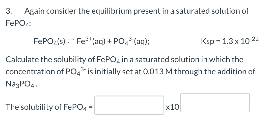 Solved The compound FePO4 is used as a food additive as a | Chegg.com