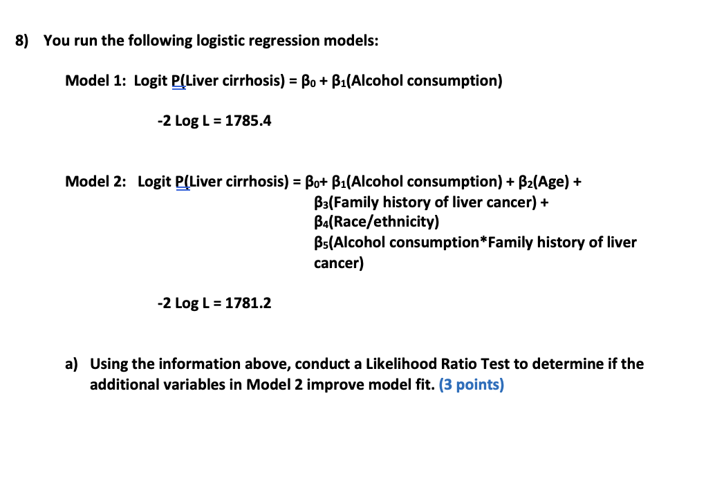 Solved You run the following logistic regression | Chegg.com