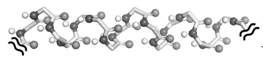 Solved The backbone structure of an alpha helix is shown in | Chegg.com