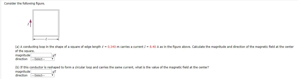 Solved Consider the following figure. (a) A conducting loop | Chegg.com