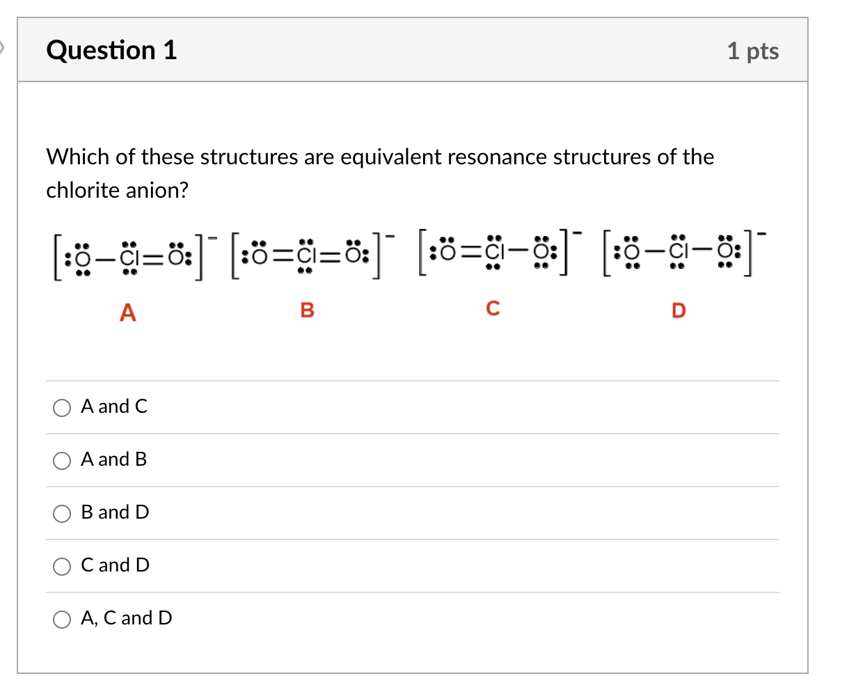 Solved Question 1 1 pts Which of these structures are | Chegg.com