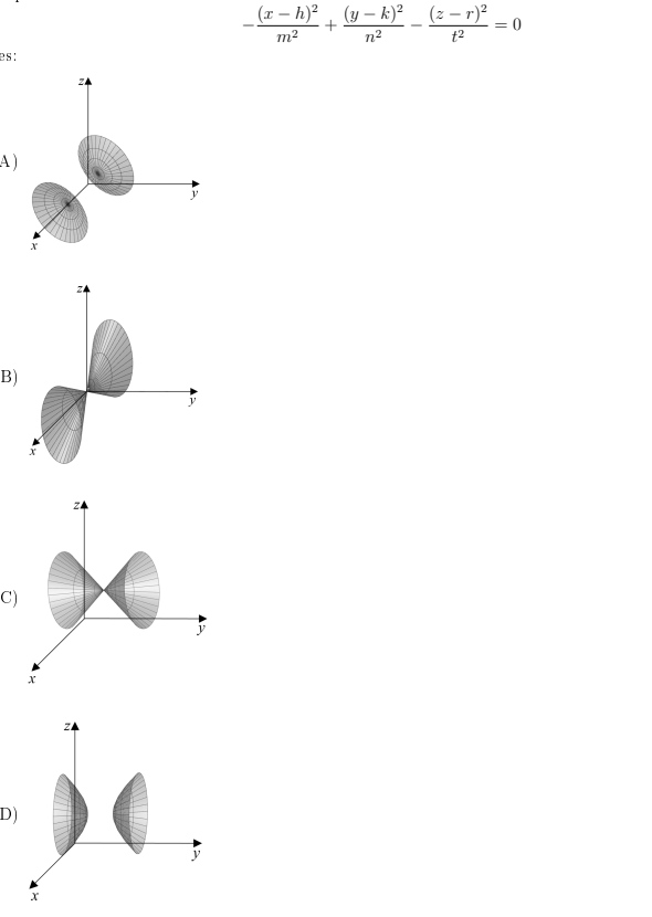 Solved Question 1. The graph of a conic section is shown | Chegg.com