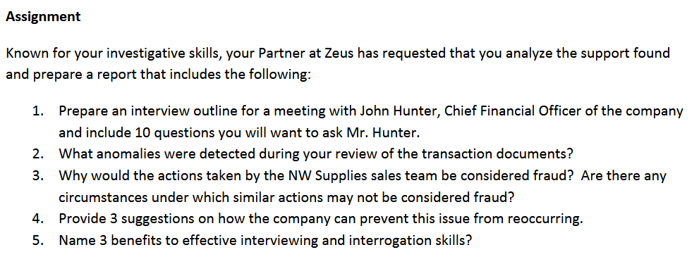 Solved Forensic Accounting Case Study Series - sponsored by | Chegg.com