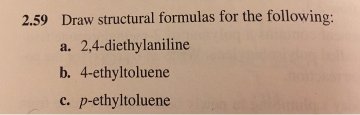 Solved 2.59 Draw structural formulas for the following: a. | Chegg.com