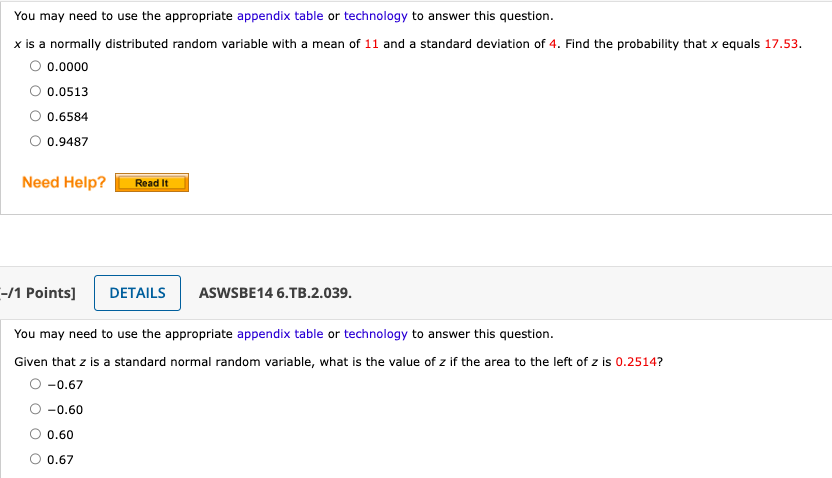 Solved You may need to use the appropriate appendix table or | Chegg.com
