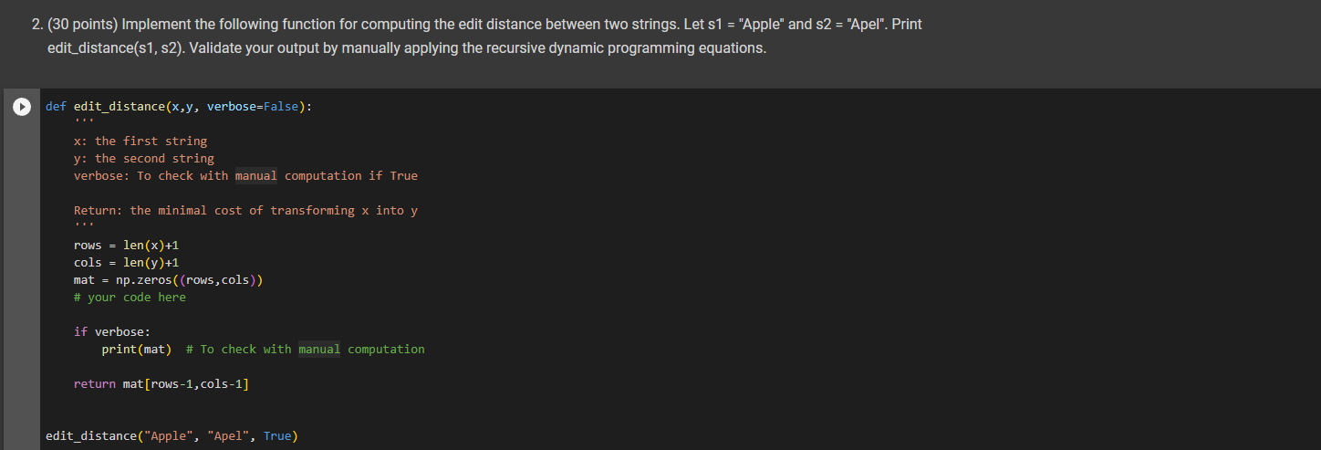 Solved 2. (30 points) Implement the following function for | Chegg.com Solved 2. (30 points) Implement the following function for | Chegg.com