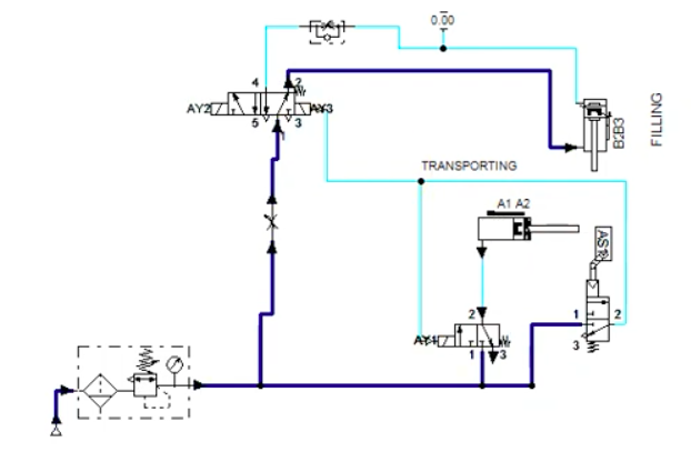 Solved Label Each component in the below shown pneumatic | Chegg.com