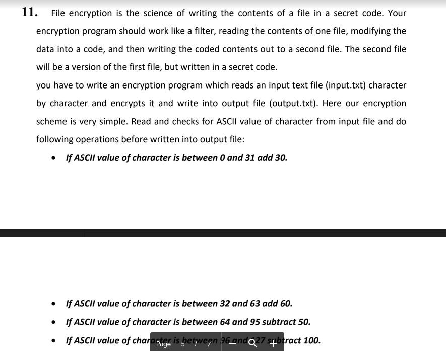 Solved Write a C++ program that decrypts the file produced | Chegg.com