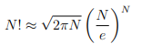 Solved Stirling's approximation can be defined below: | Chegg.com