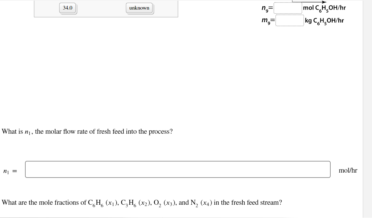 Solved C6H6+C3H6+O2 C6H5OH+C3H6O This reaction is carried | Chegg.com