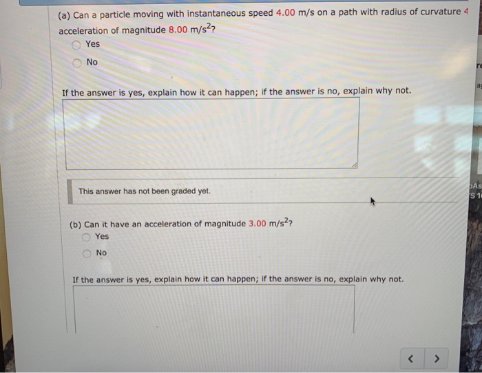 Solved (a) Can a particle moving with instantaneous speed | Chegg.com