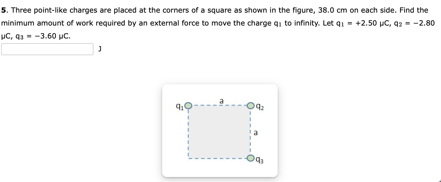 Solved Three point-like charges are placed at ﻿the corners | Chegg.com