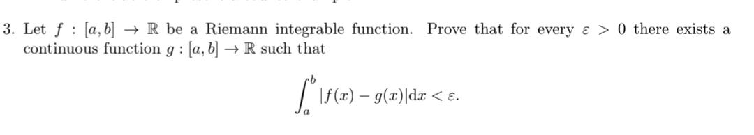 Solved 3. Let f:[a,b]→R be a Riemann integrable function. | Chegg.com
