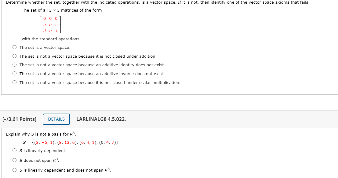 Solved Determine Whether The Set Together With The