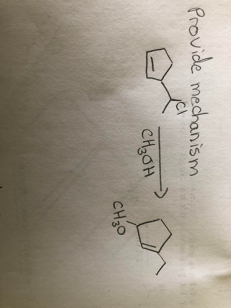 Solved Provide mechanism CH₃OH CH3O | Chegg.com