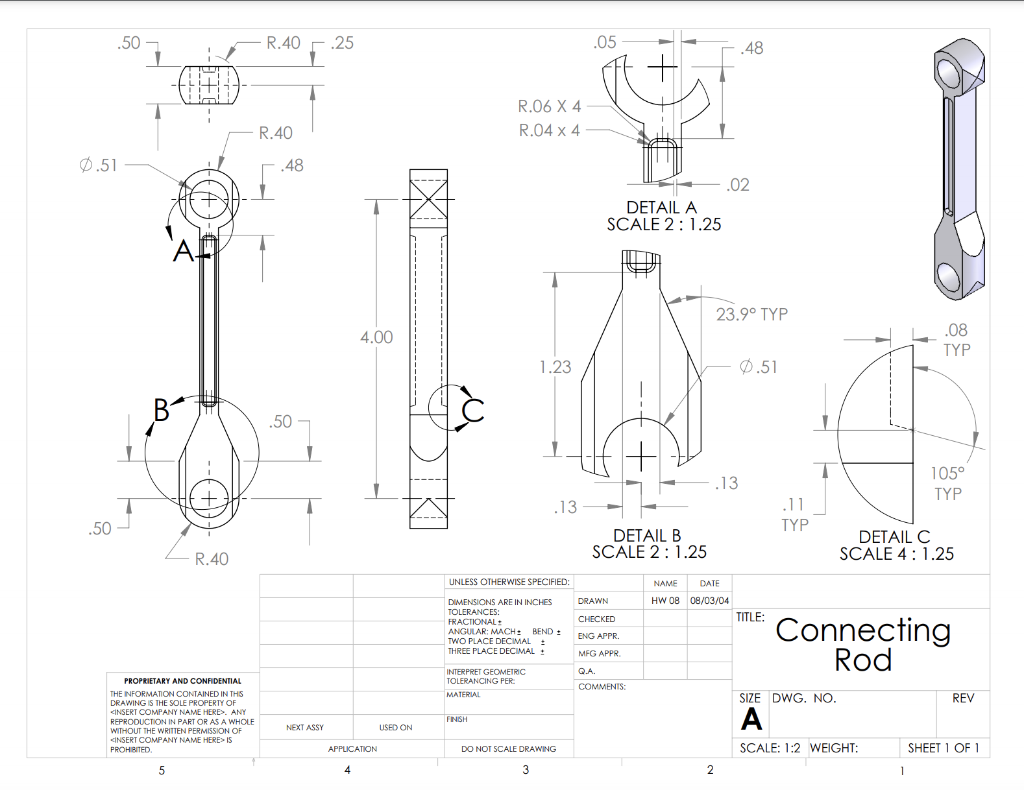 Solved Help with build in SolidWorks. Screen Capture the | Chegg.com
