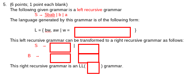 Solved The following given grammar is a left recursive | Chegg.com