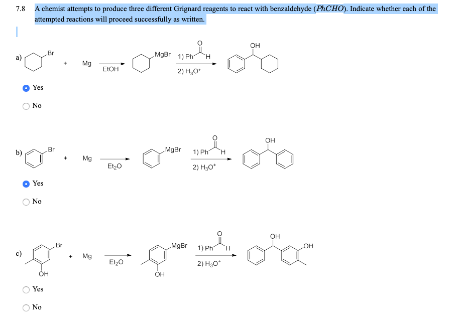 Solved A chemist attempts to produce three different | Chegg.com