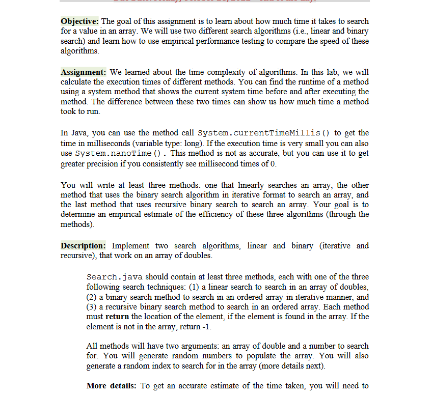 Objective: The goal of this assignment is to learn | Chegg.com