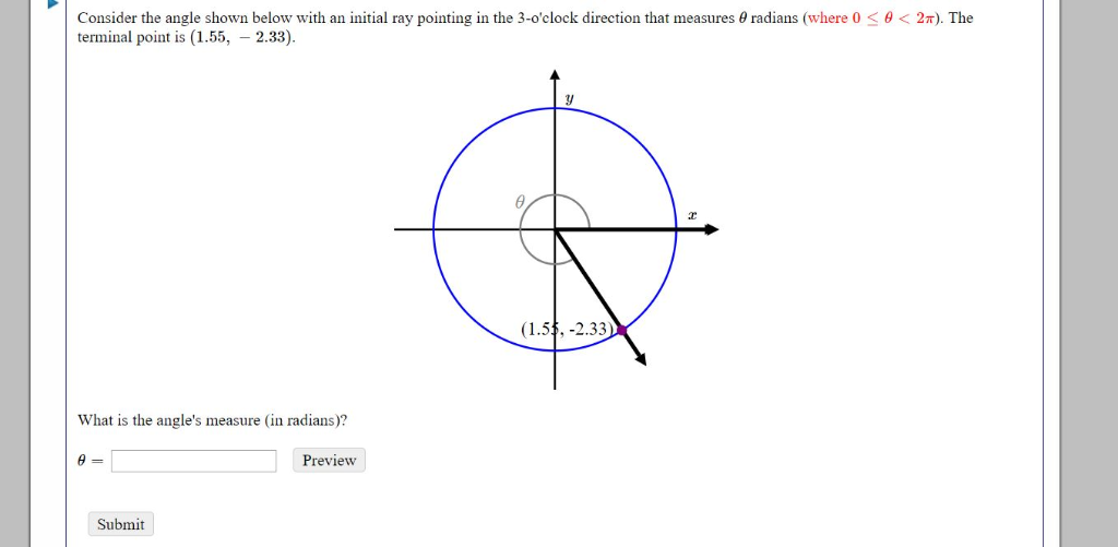 Solved Consider the angle shown below with an initial ray | Chegg.com
