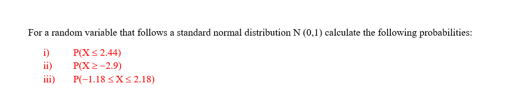 Solved For a random variable which follows a normal | Chegg.com