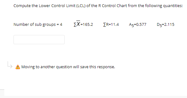 Solved Compute the Lower Control Limit (LCL) of the R | Chegg.com