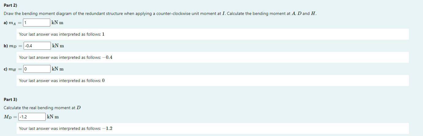 Solved Part 1 and Part 2 is correct, can you do part 3, part | Chegg.com
