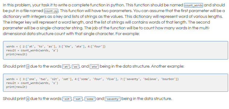 Solved In this problem, your task it to write a complete | Chegg.com
