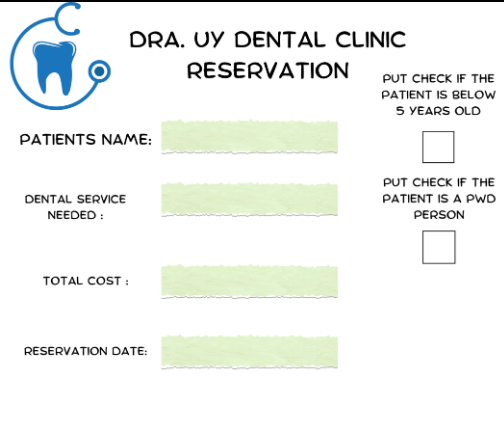 Solved In this java program, please create a Dental | Chegg.com