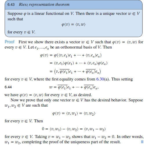 6.45 example: computation illustrating Riesz | Chegg.com