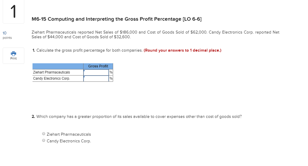 Solved Ziehart Pharmaceuticals reported Net Sales of | Chegg.com