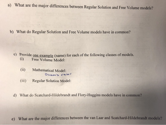 Solved a) What are the major differences between Regular | Chegg.com