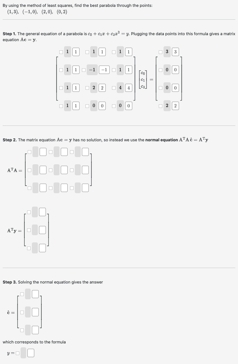 Solved By ﻿using the method of ﻿least squares, find the best | Chegg.com