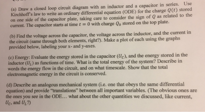 Solved Draw a closed loop circuit diagram with an inductor | Chegg.com