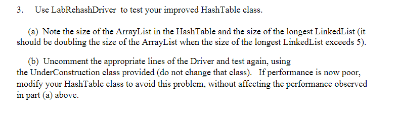 Solved HashTable: package hash; public class HashTable | Chegg.com